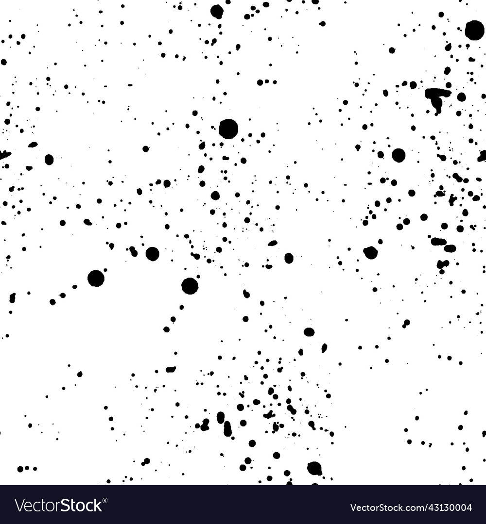 Black ink splashes pattern Royalty Free Vector Image