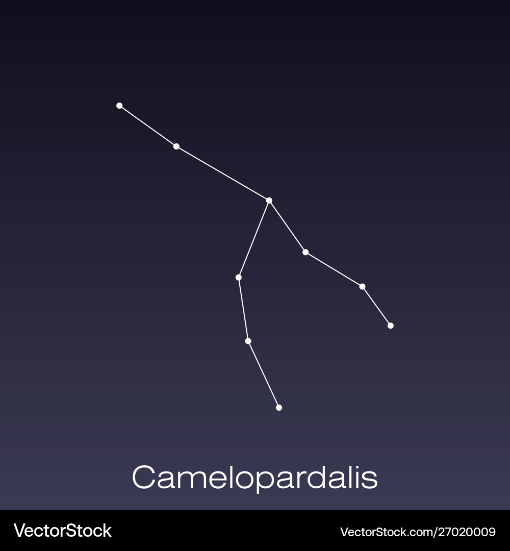 Constellation as it can be seen naked eye Vector Image