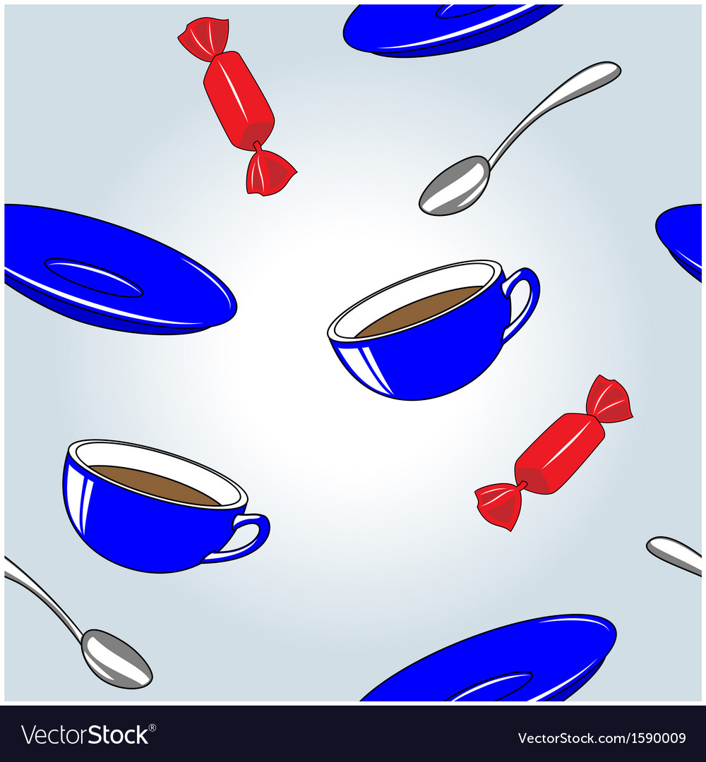 Cup pattern Royalty Free Vector Image - VectorStock