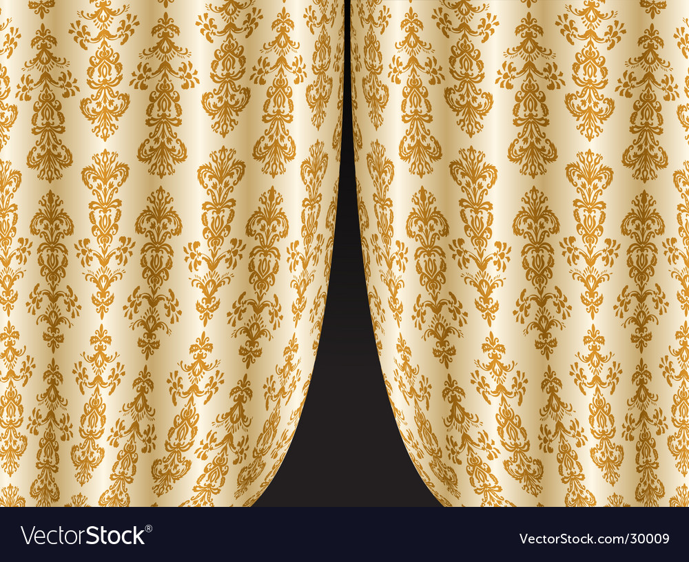 Curtains Royalty Free Vector Image - VectorStock