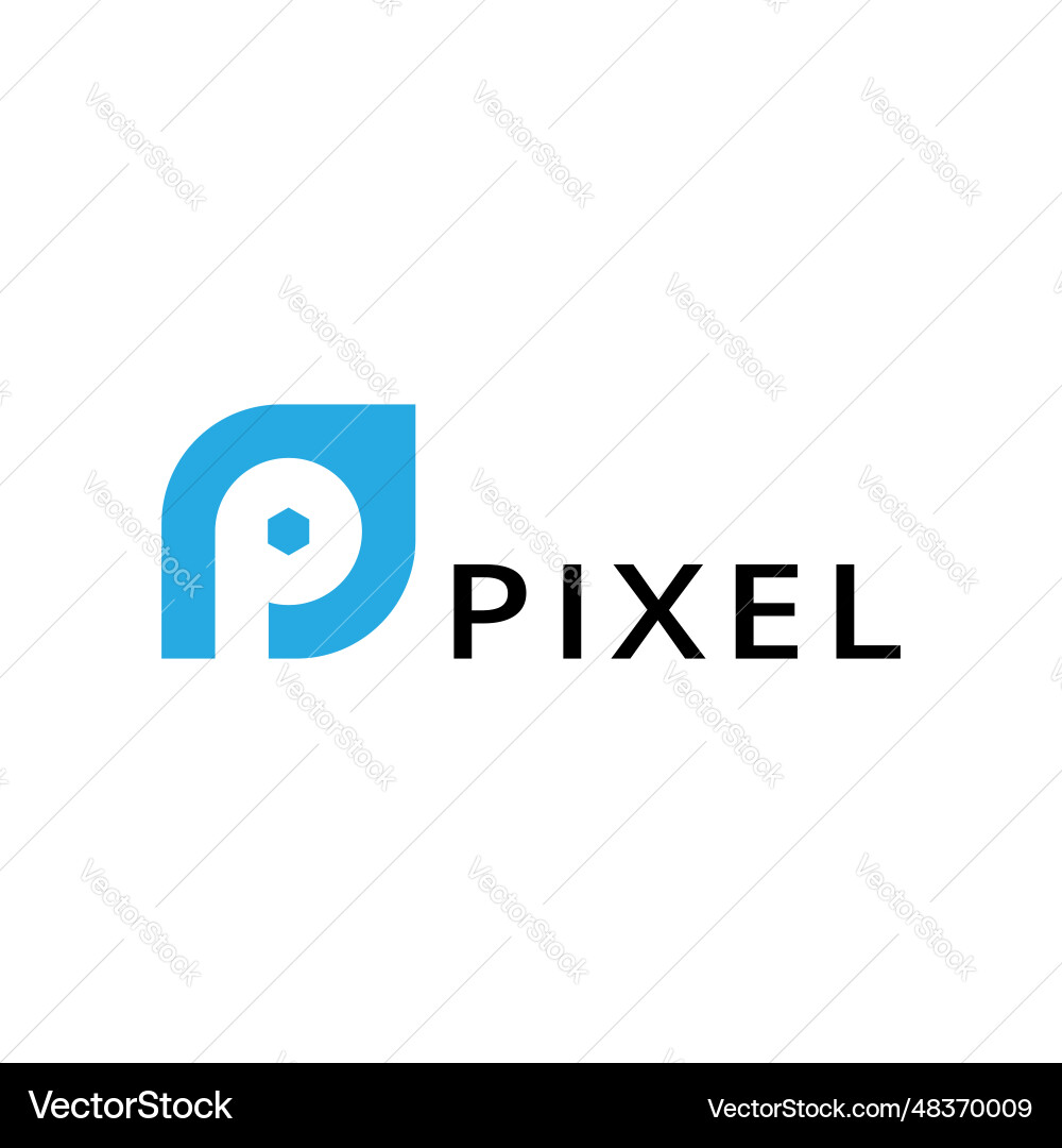 Letter p logo concept suitable Royalty Free Vector Image