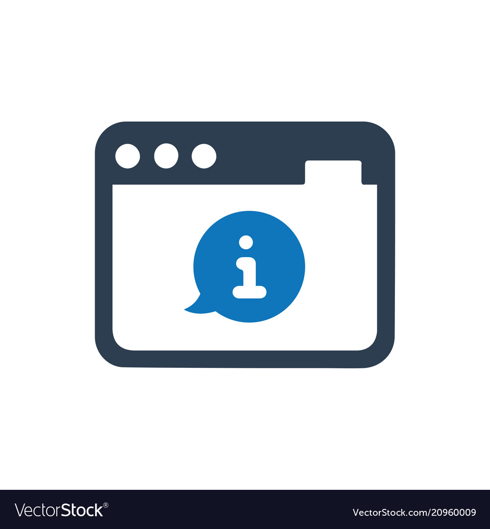 Web notification icon Royalty Free Vector Image