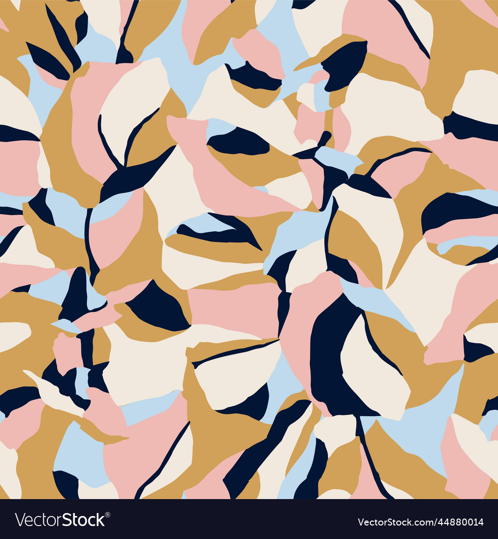 Abstract shape seamless pattern Royalty Free Vector Image