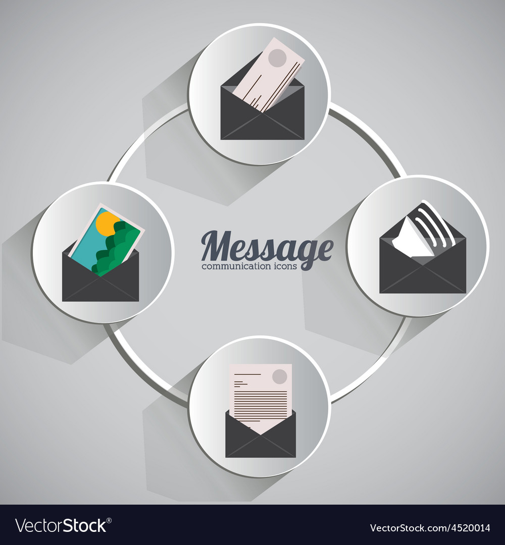 Message design Royalty Free Vector Image - VectorStock