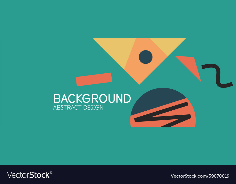 Abstract Background Blocks Lines Triangles Vector Image