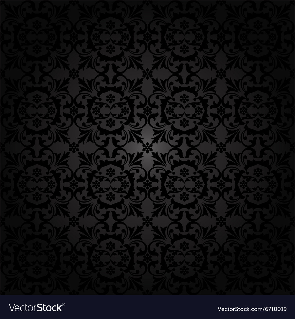 Black seamless pattern Royalty Free Vector Image