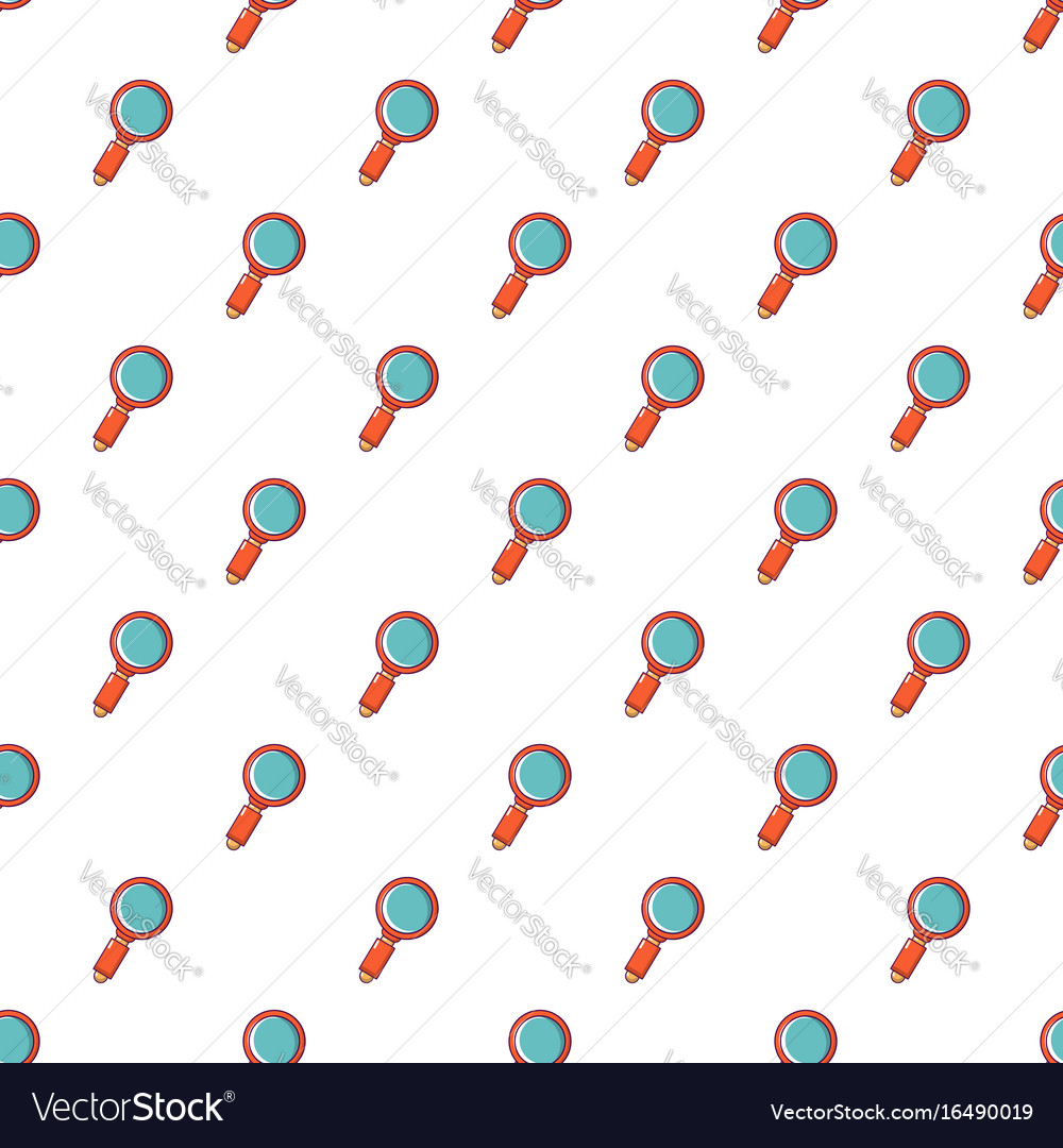 Retro magnifying glass pattern seamless Royalty Free Vector