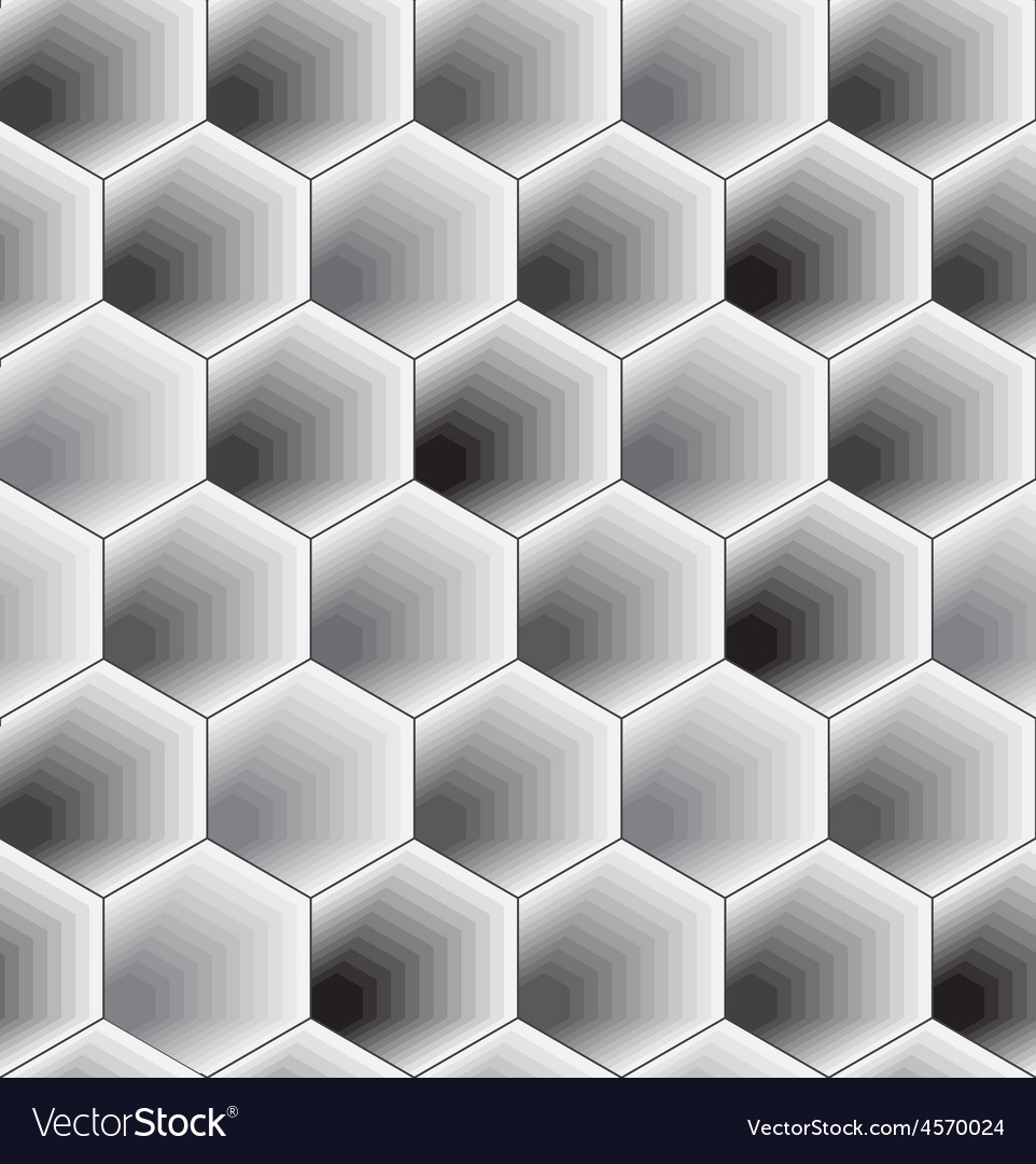 Abstract hexagon pattern Royalty Free Vector Image
