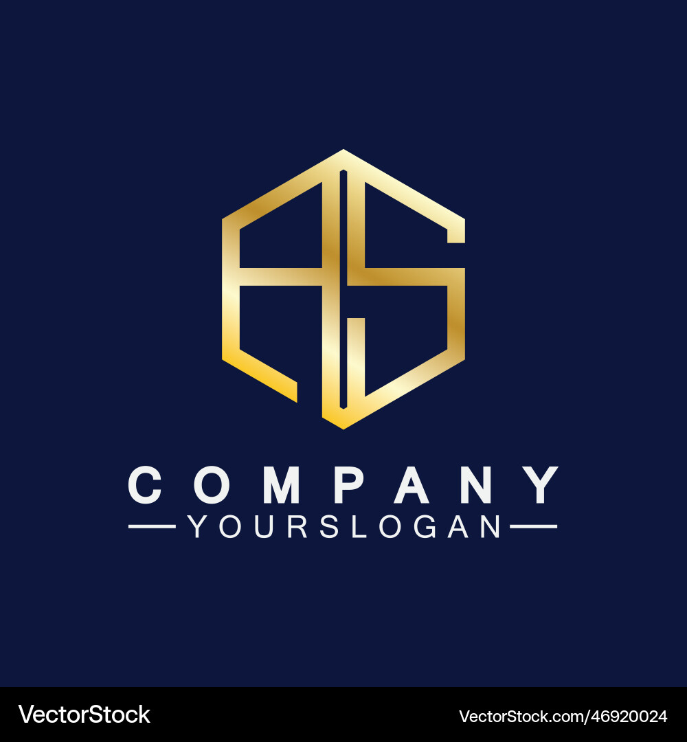 Alphabet letters monogram logo assaa and s Vector Image
