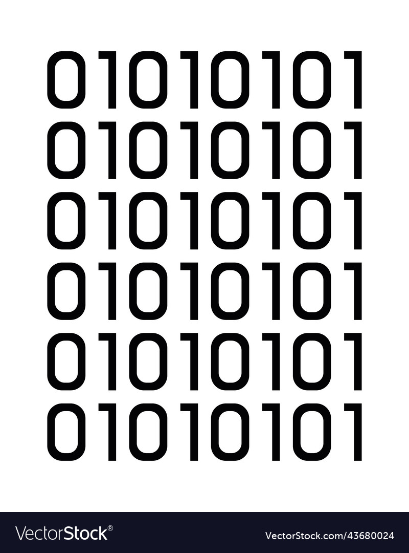 Code binary icon Royalty Free Vector Image - VectorStock