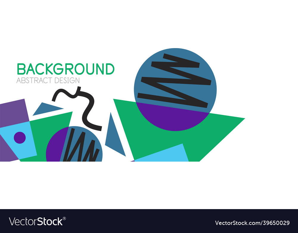 Abstract Background Blocks Lines Triangles Vector Image