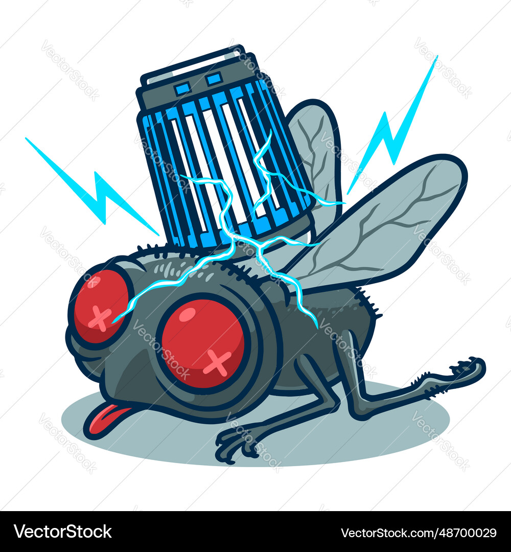 Bug zappers tools kill a insect Royalty Free Vector Image