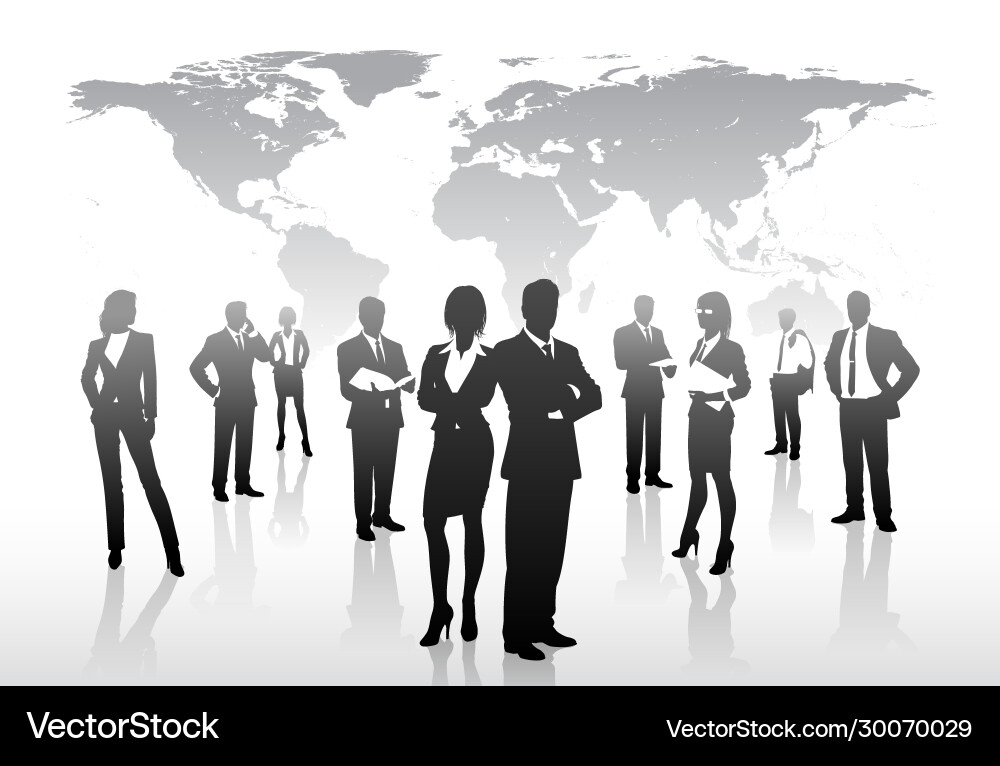 Business world concept Royalty Free Vector Image