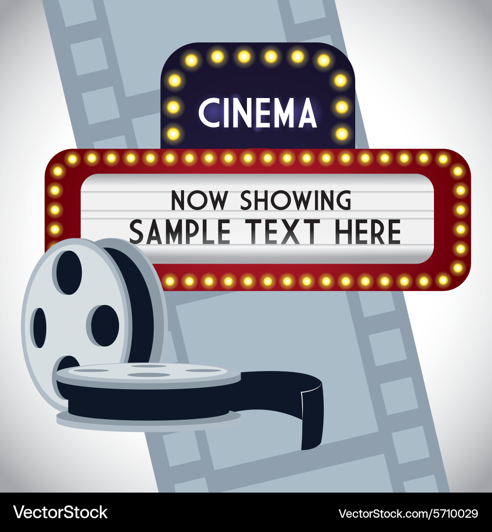 Cinema design Royalty Free Vector Image - VectorStock