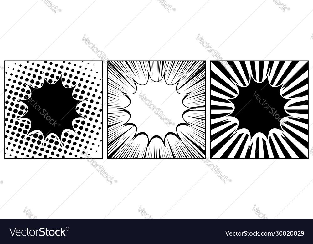 Comic monochrome composition Royalty Free Vector Image Comic monochrome composition Royalty Free Vector Image