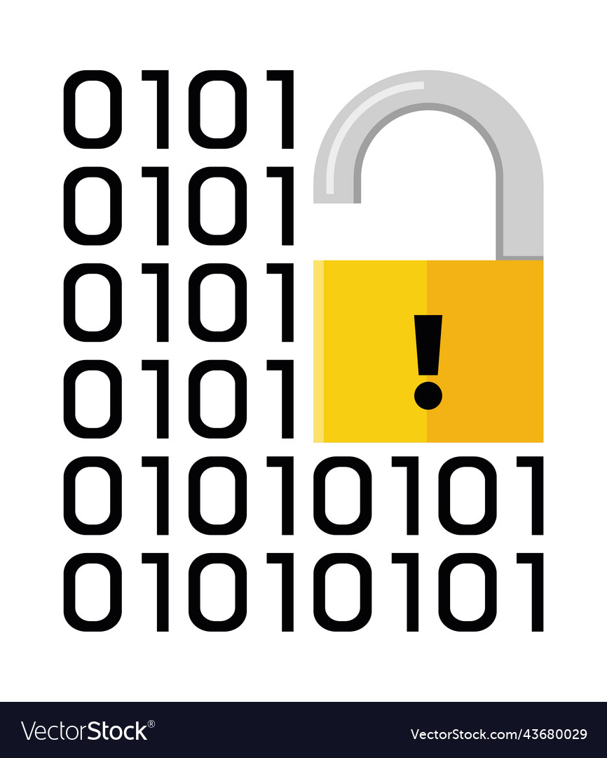 Cyber fraud code Royalty Free Vector Image - VectorStock