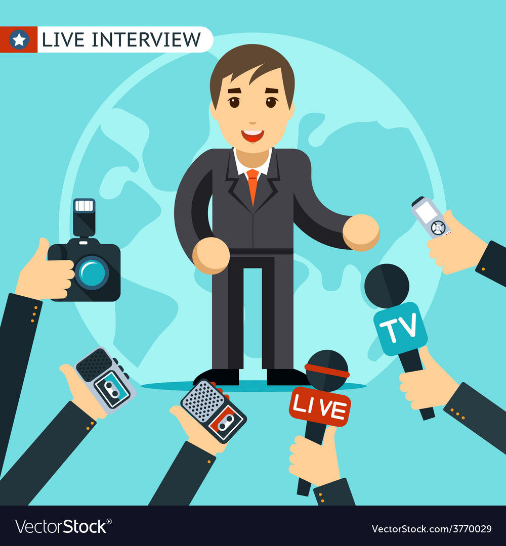 Interview Royalty Free Vector Image - VectorStock