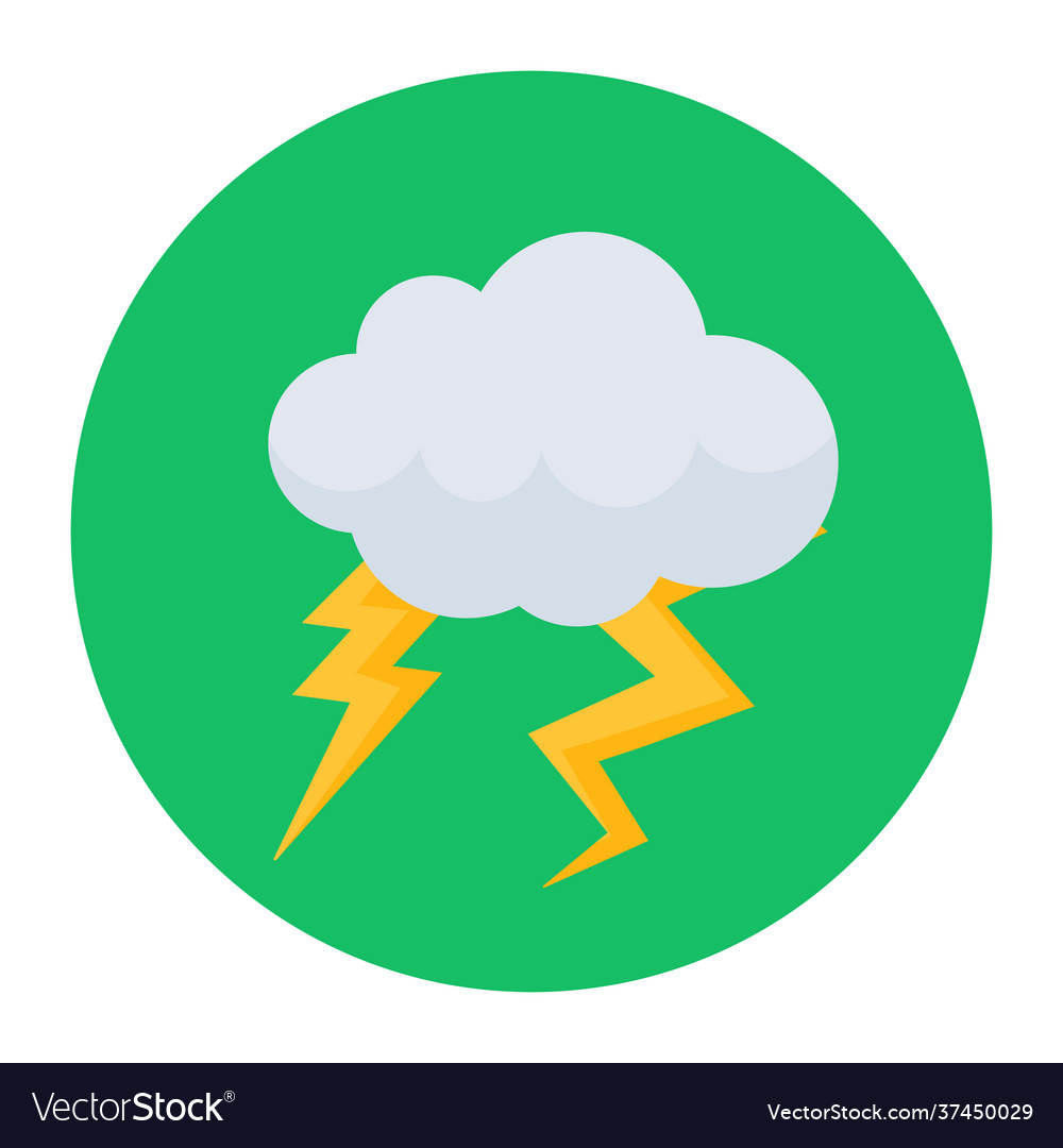 Lighting storm Royalty Free Vector Image - VectorStock