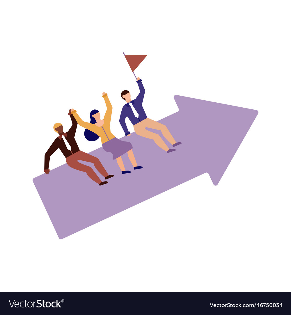 Effective teamwork concept Royalty Free Vector Image Effective teamwork concept Royalty Free Vector Image