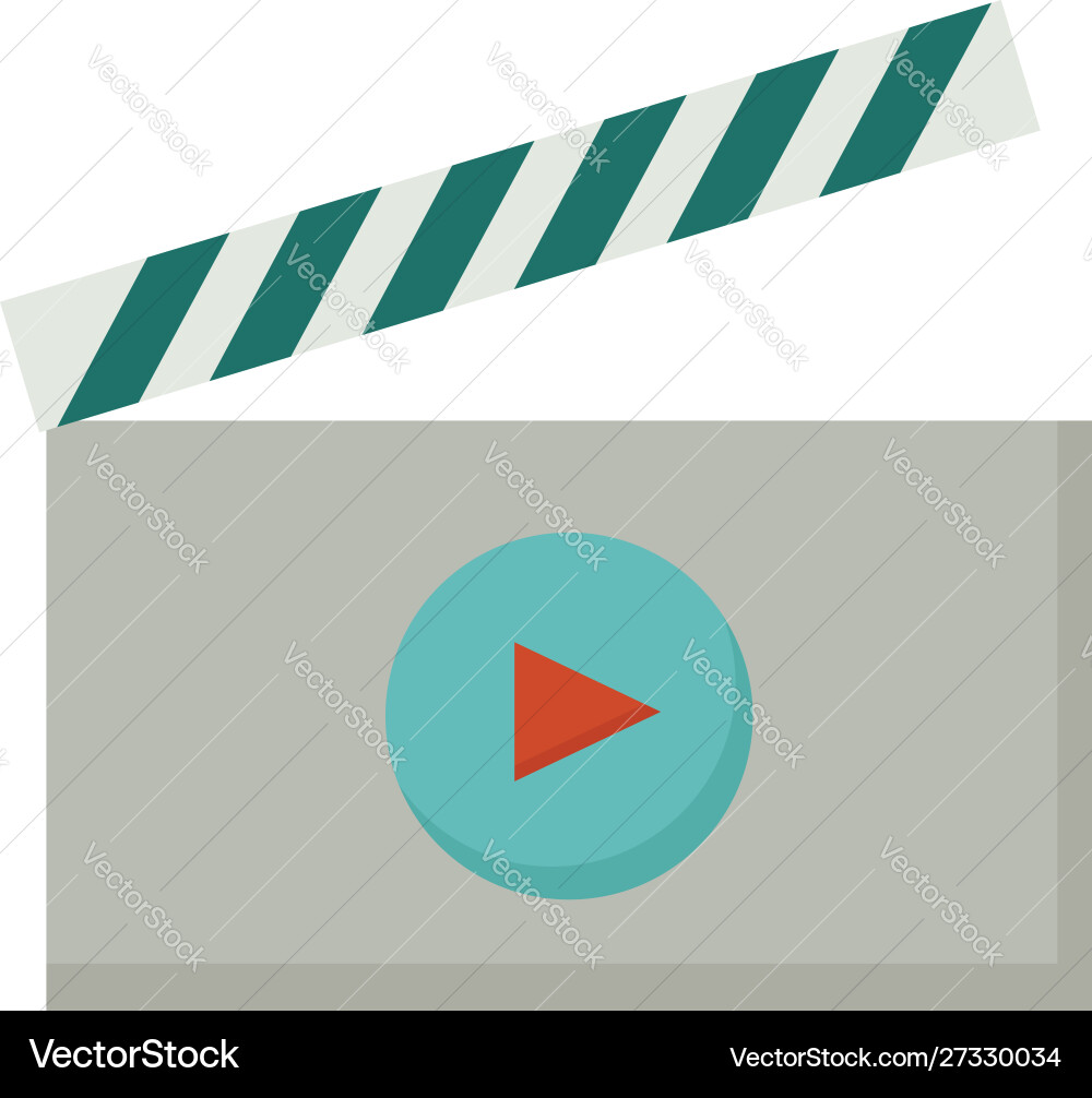 Movie on white background Royalty Free Vector Image