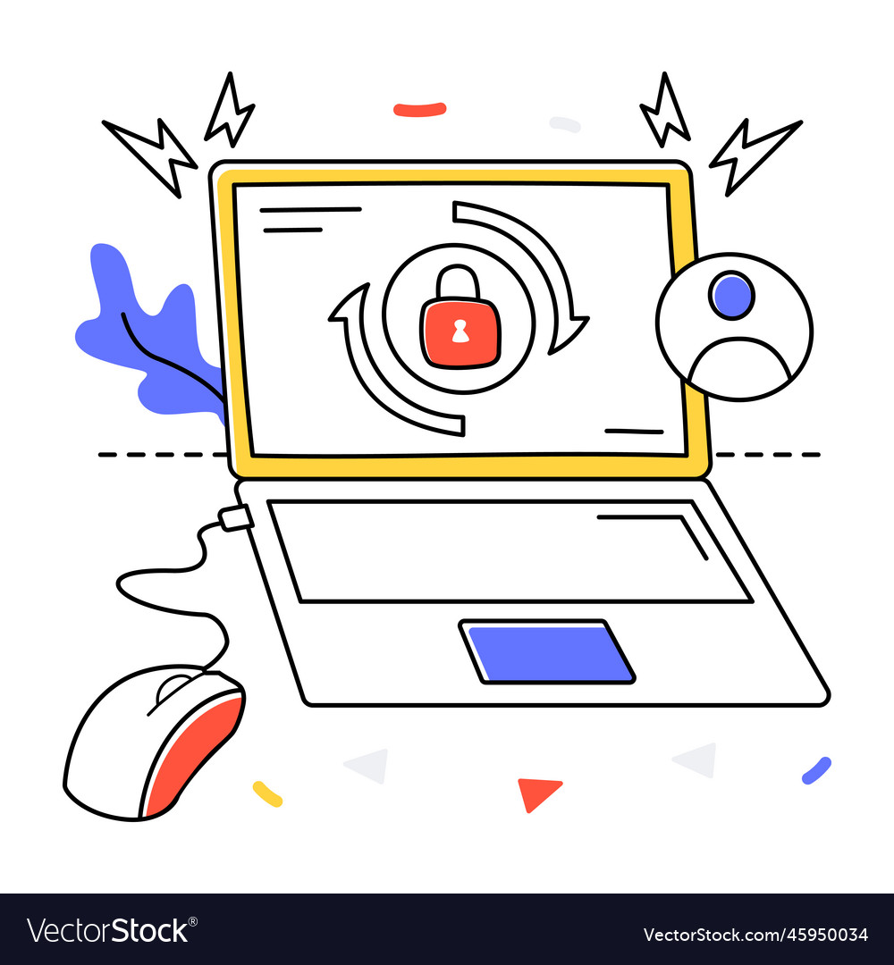 Security update Royalty Free Vector Image - VectorStock