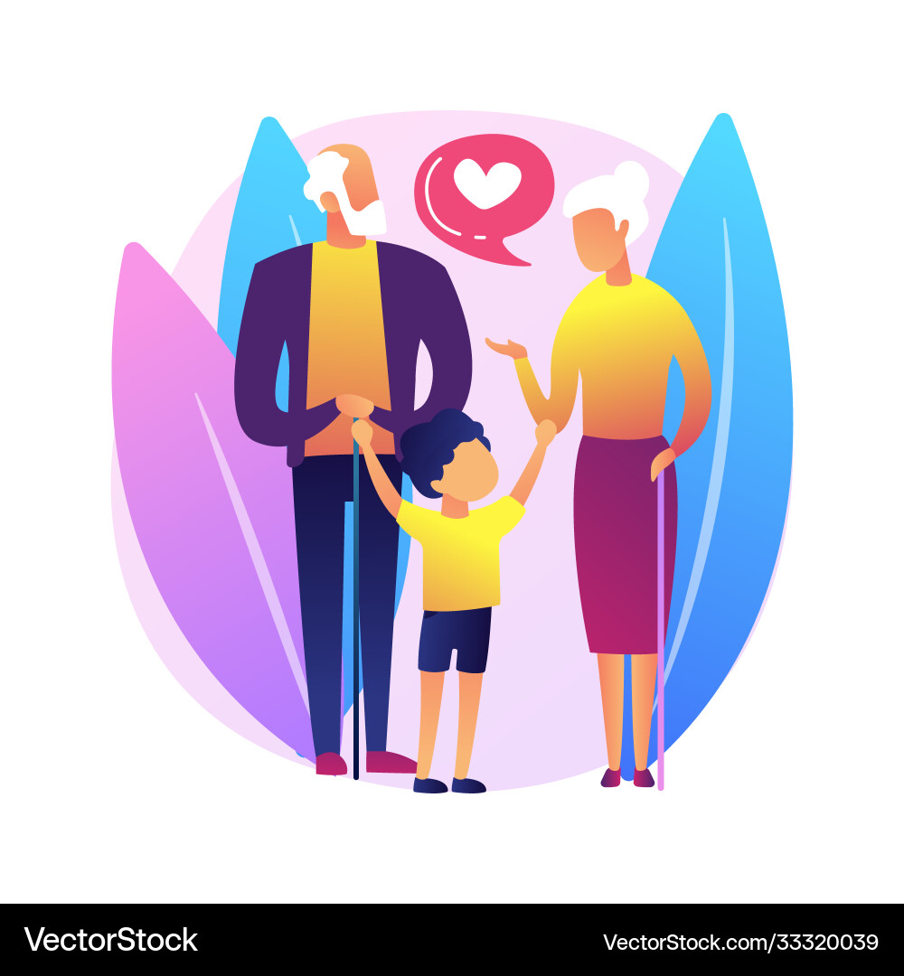 Guardianship abstract concept Royalty Free Vector Image