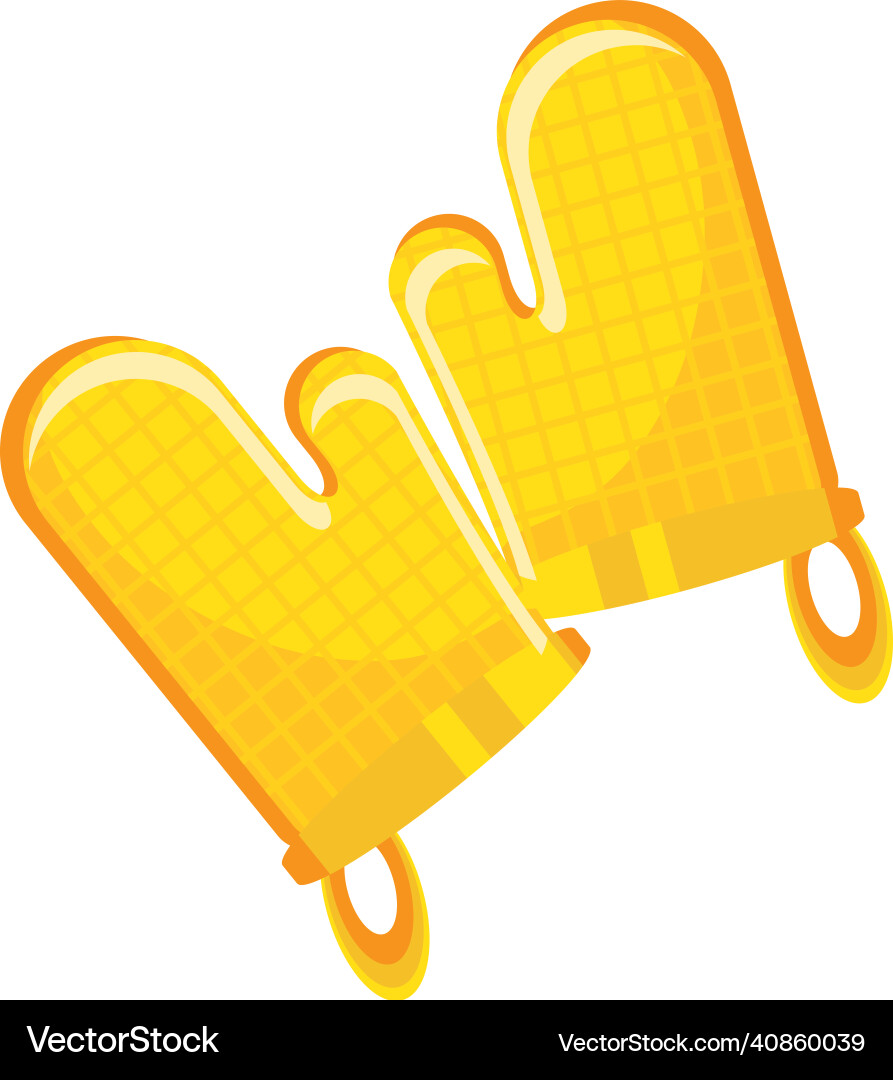 Kitchen gloves icon Royalty Free Vector Image - VectorStock