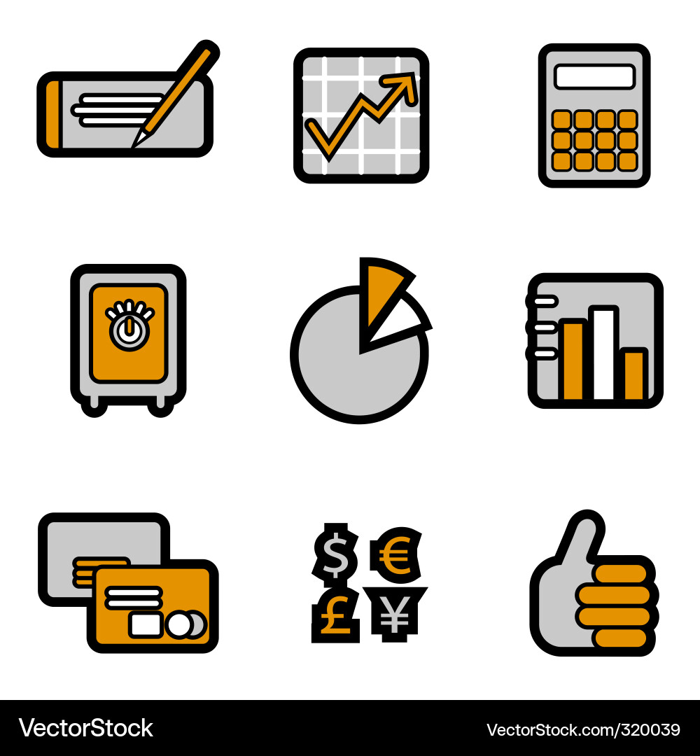 Office object icon Royalty Free Vector Image - VectorStock