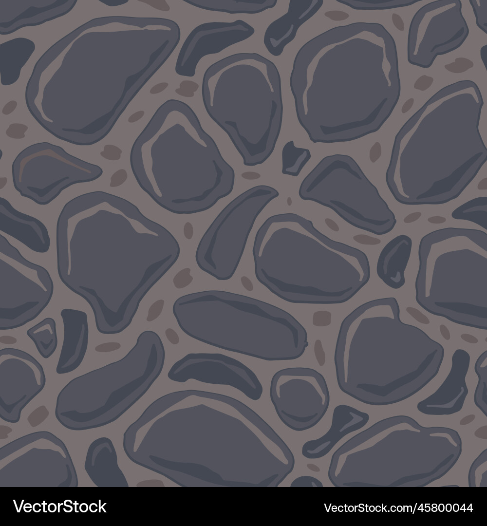 Cartoon game texture rocks dirt and ground Vector Image