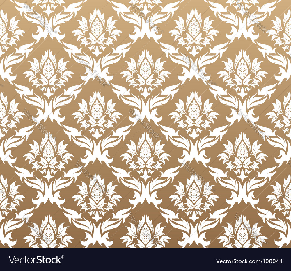 Damask pattern Royalty Free Vector Image - VectorStock