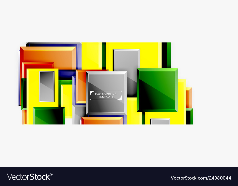 Square geometric composition Royalty Free Vector Image