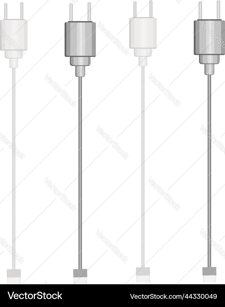 Cable charger on a white background Royalty Free Vector