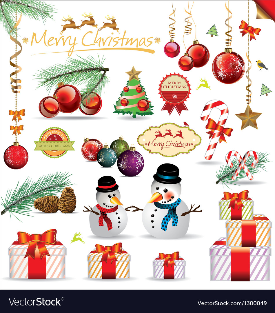 Christmas design element Royalty Free Vector Image