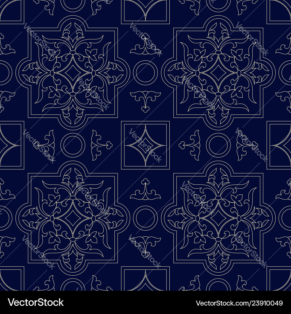 Retro seamless pattern classic background Vector Image