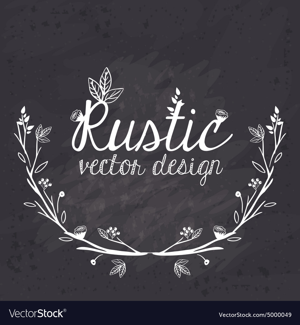 Rustic design Royalty Free Vector Image - VectorStock
