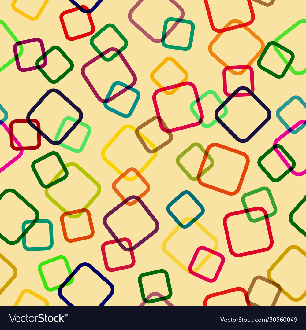 Seamless pattern contours overlapping Royalty Free Vector