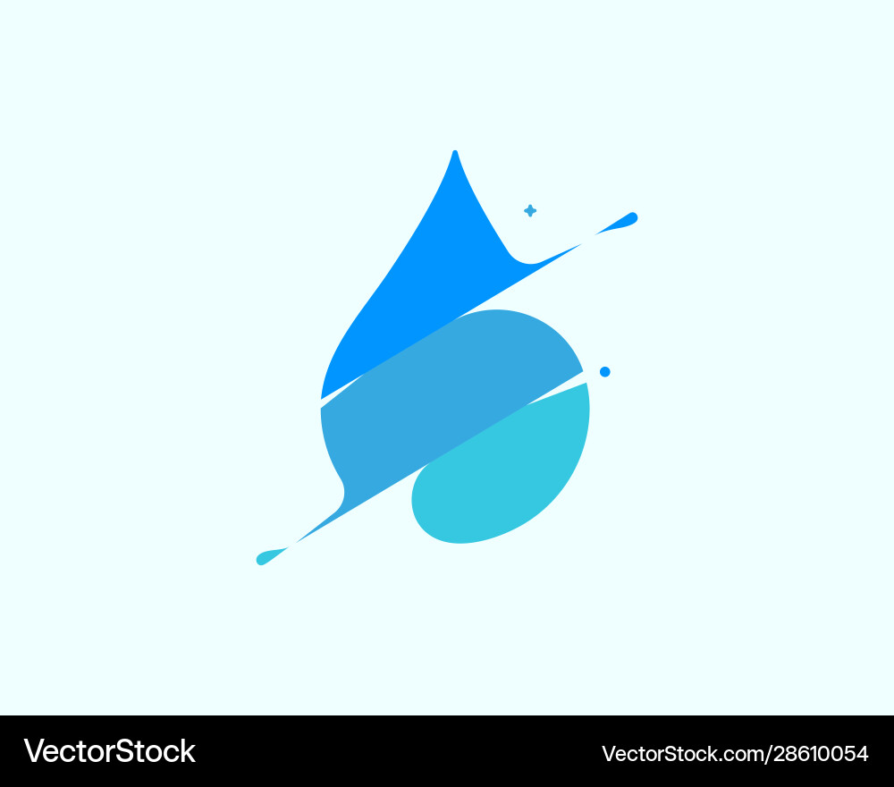 Abstract water aqua colorful modern minimal Vector Image