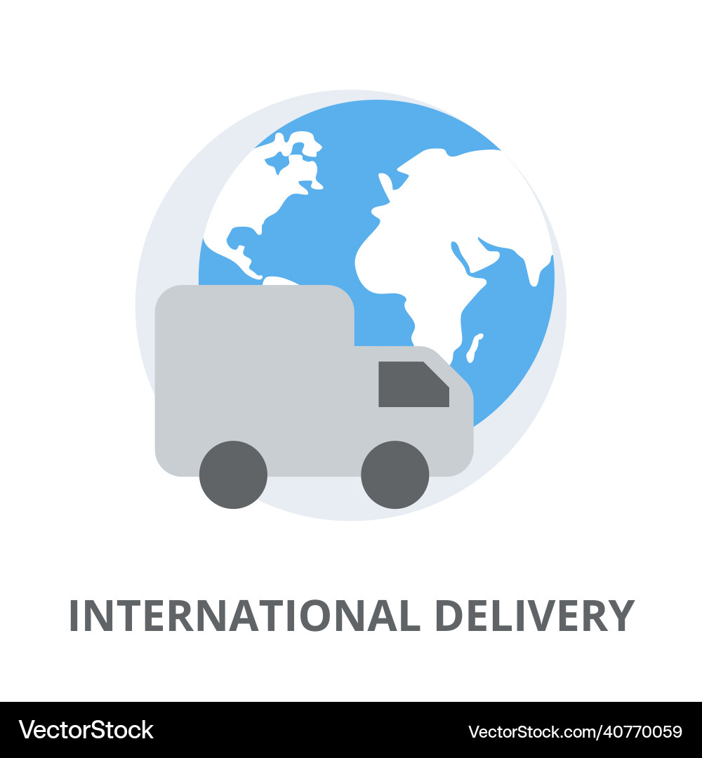 International delivery Royalty Free Vector Image