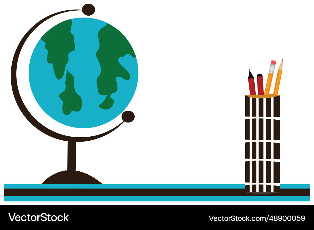 School globe Royalty Free Vector Image - VectorStock