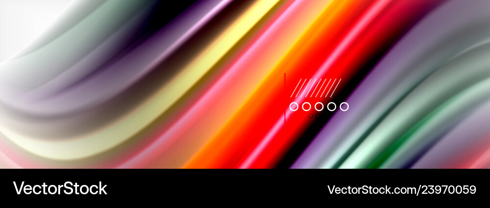 Smooth liquid blur wave background color flow Vector Image