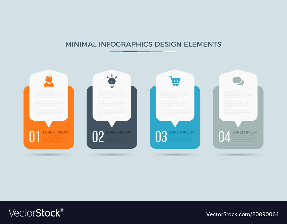 Business data visualization time line process Vector Image