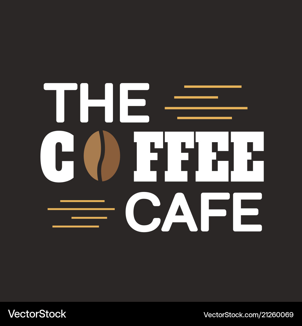Coffee cafe bean black background Royalty Free Vector Image