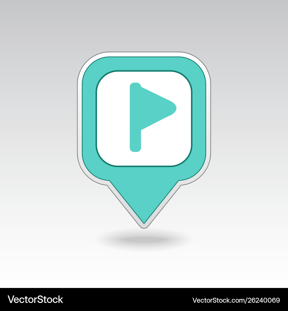 Flag pin map icon map pointer map markers Vector Image