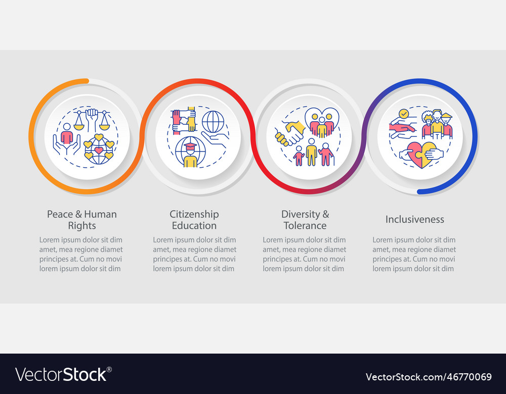 Themes gced addresses loop infographic template Vector Image