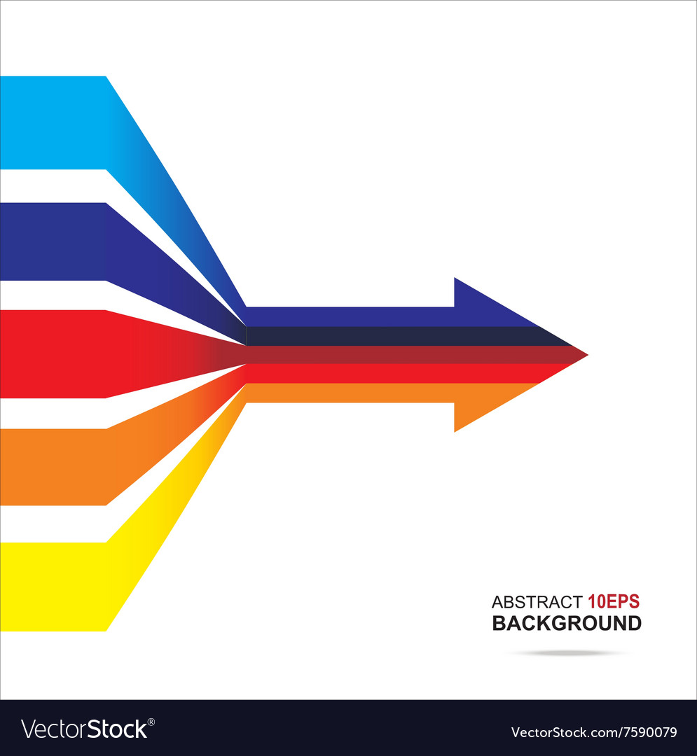 Colored arrows Royalty Free Vector Image - VectorStock