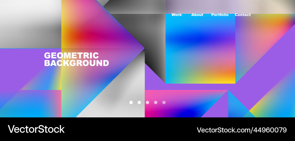 Dynamic lines triangles rectangles geometric Vector Image