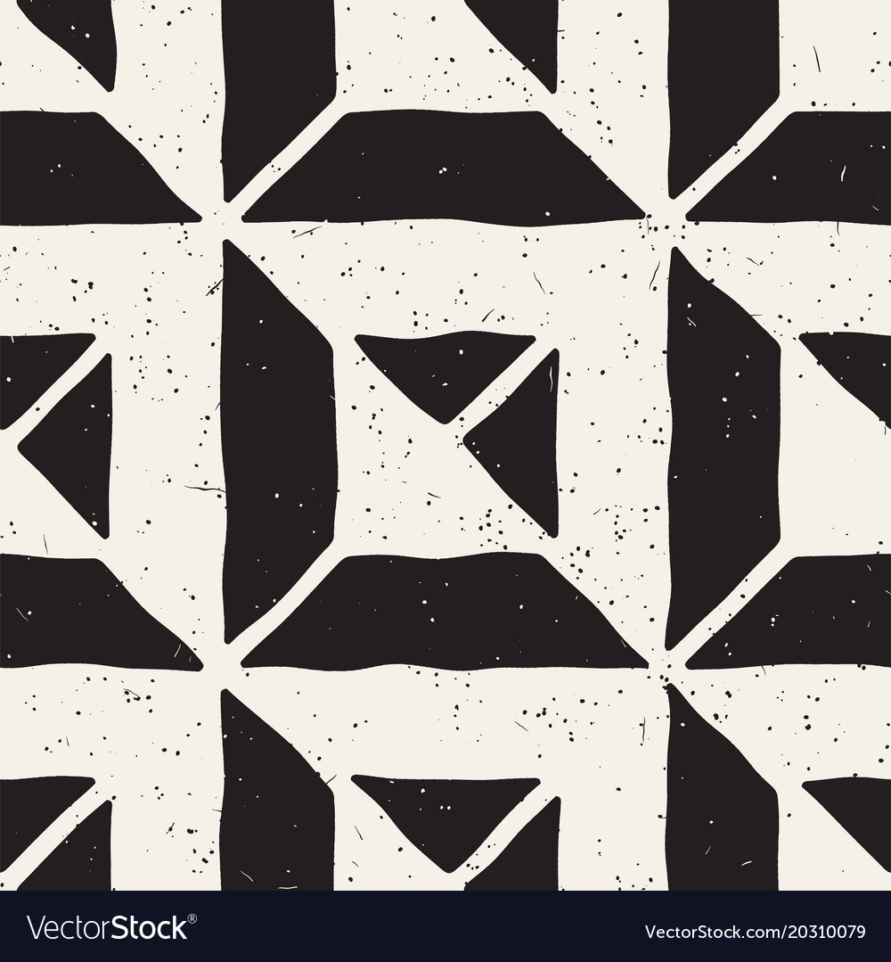 Hand drawn seamless repeating pattern with lines Vector Image