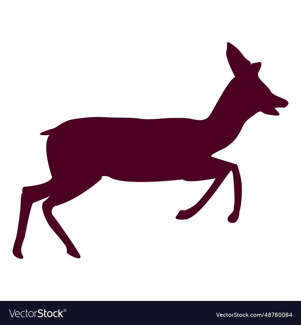 Deer running sequence Royalty Free Vector Image