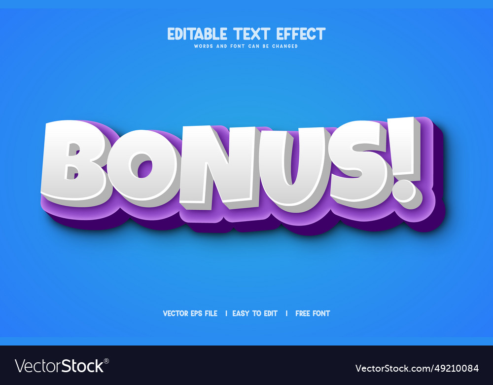 Editable 3d Text Effect Styles Royalty Free Vector Image