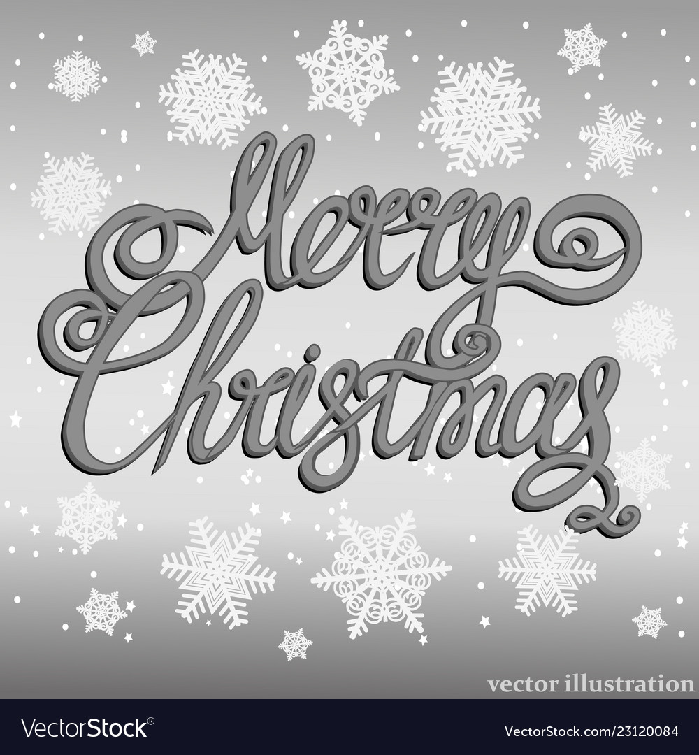 Festive silver merry christmas background Vector Image Festive silver merry christmas background Vector Image